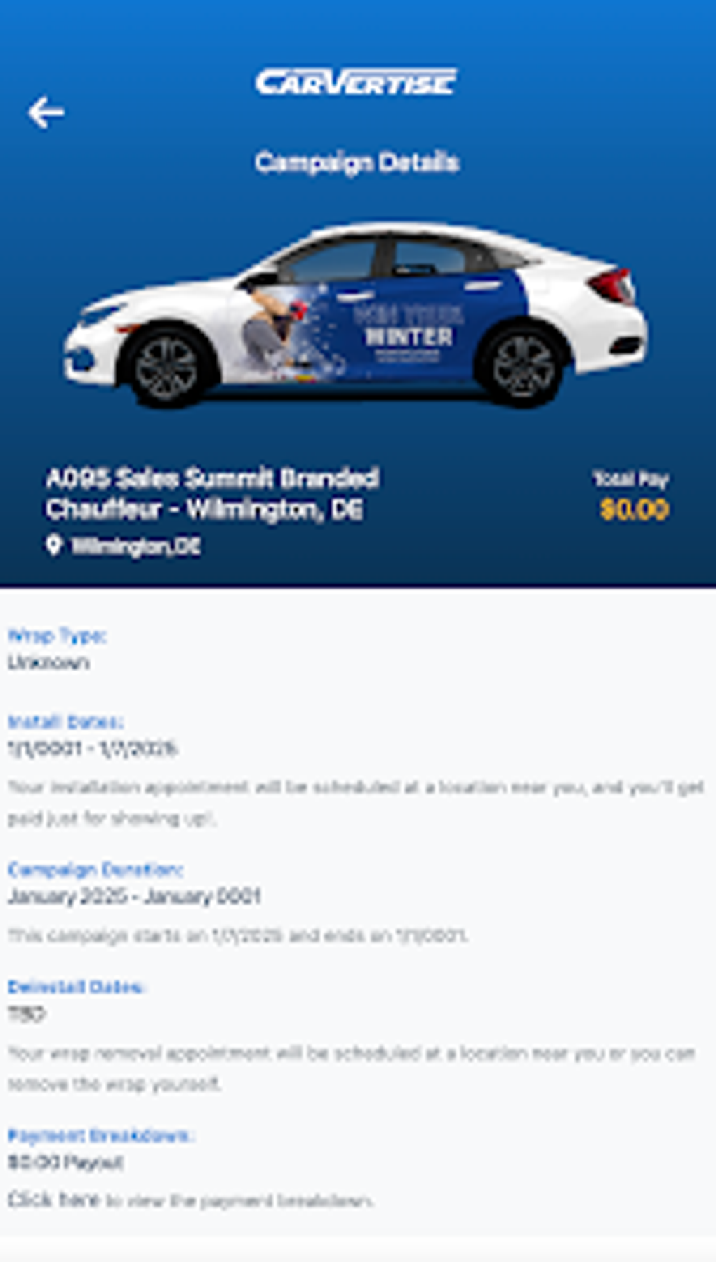 Carvertise Driver App pour Android - Télécharger