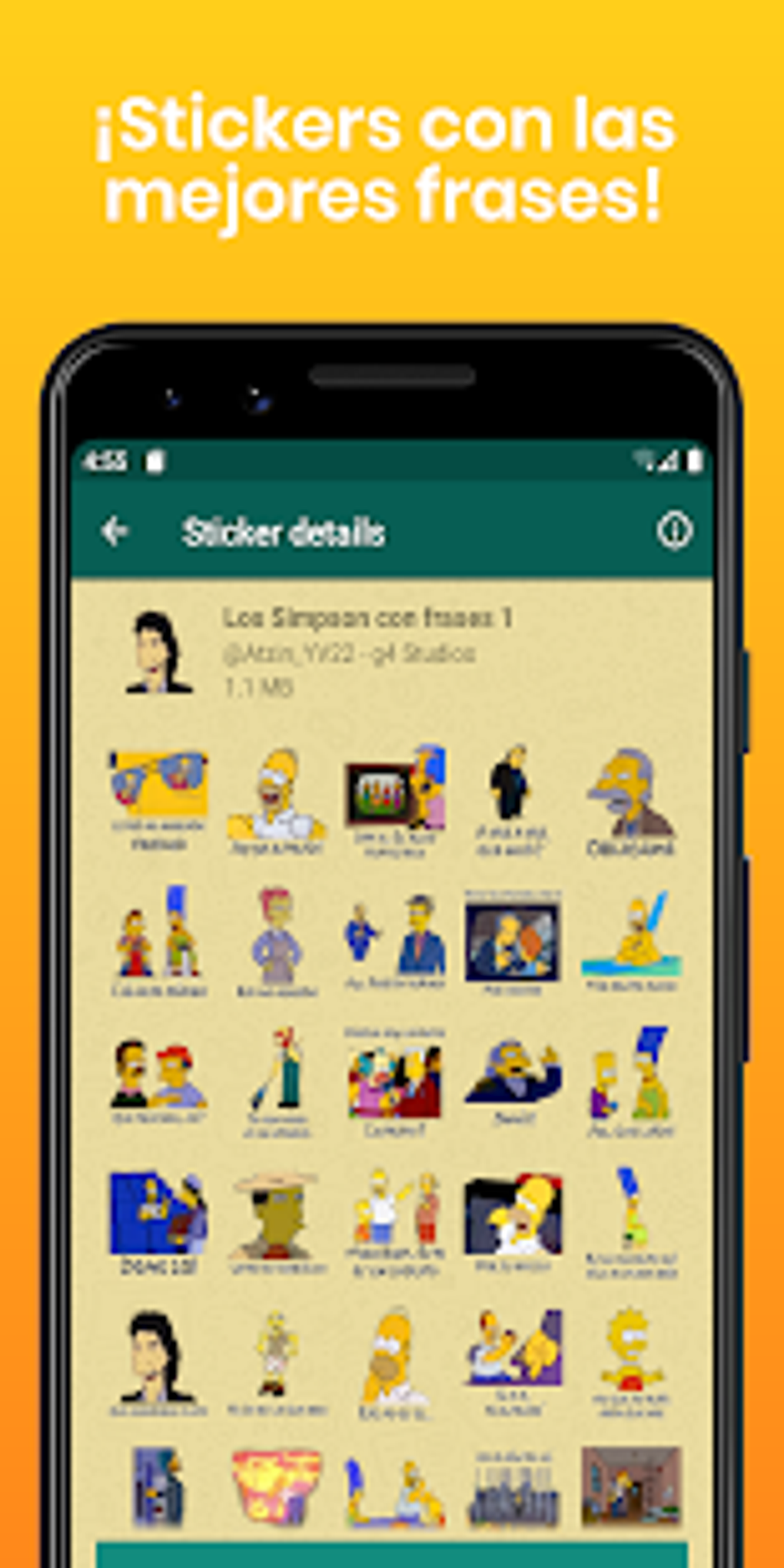 Stickers de Los Simpson para WhatsApp para Android - Descargar