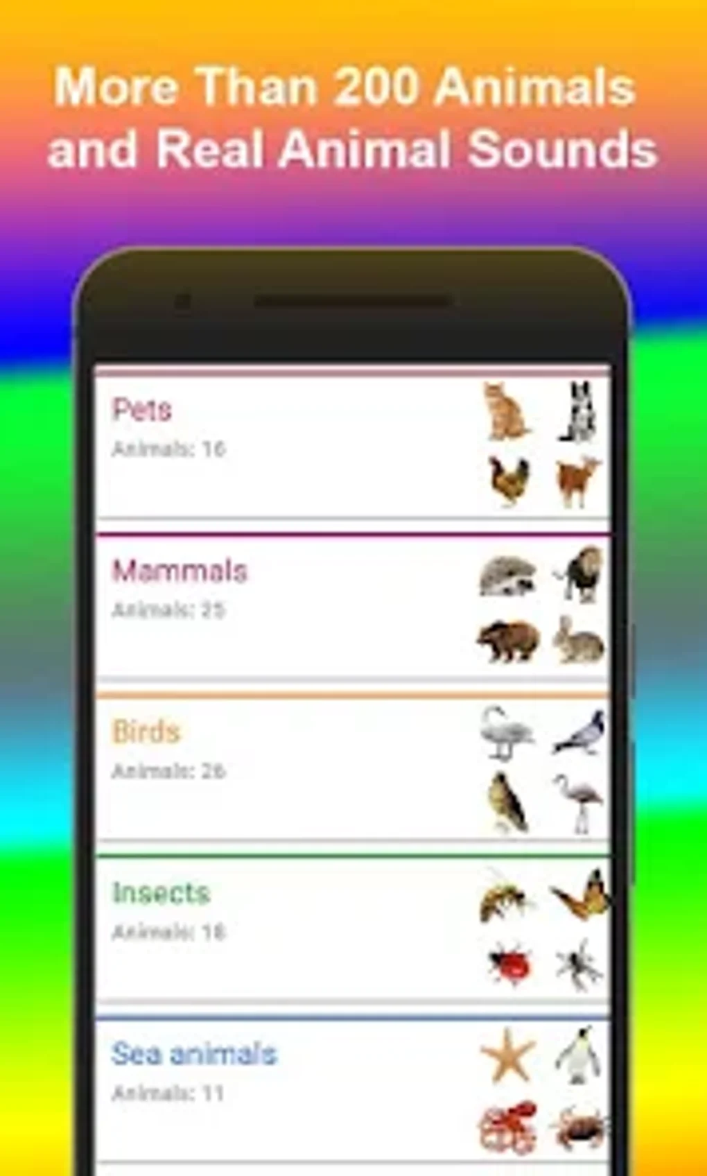 Animals for Kids para Android - Descargar