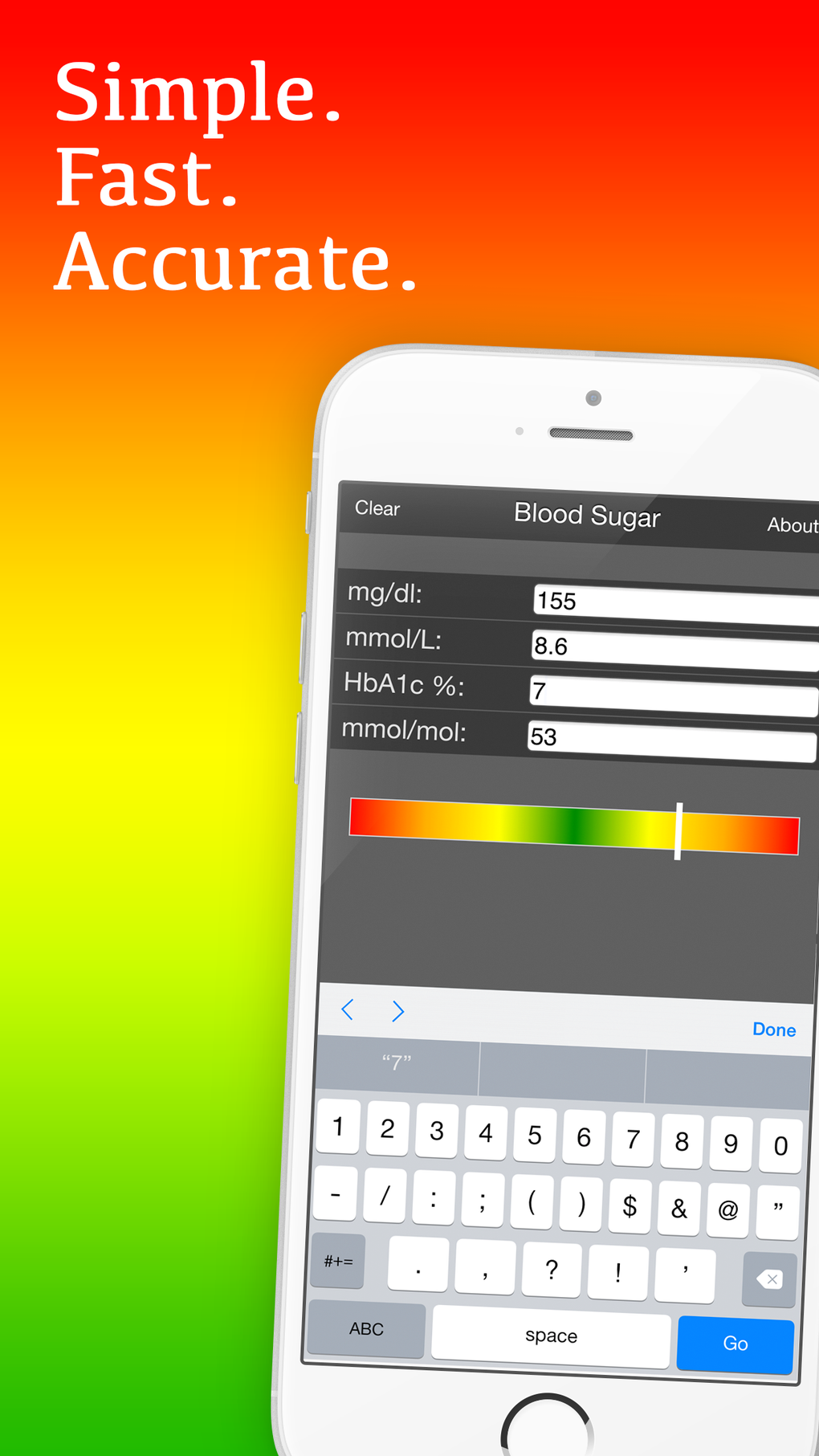Milas Blood Sugar Conversion Calculator for iPhone - Download