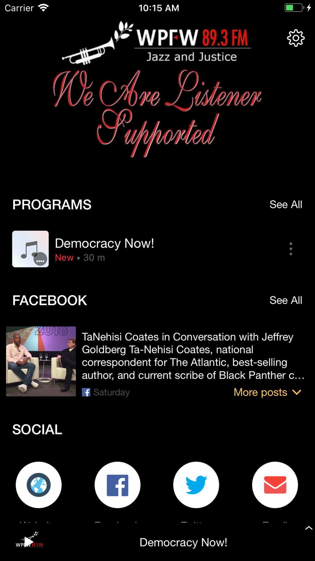 WPFW for iPhone - Download