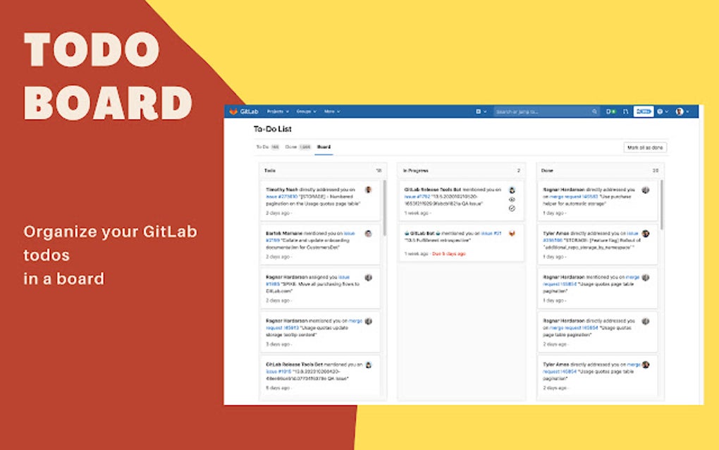 GitLab Todo Boards Google Chrome 용 - 확장 프로그램 다운로드
