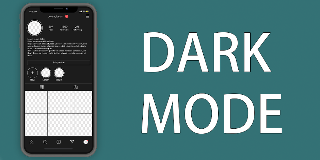Dark Mode Theme for Instagram สำหรับ Android - ดาวน์โหลด
