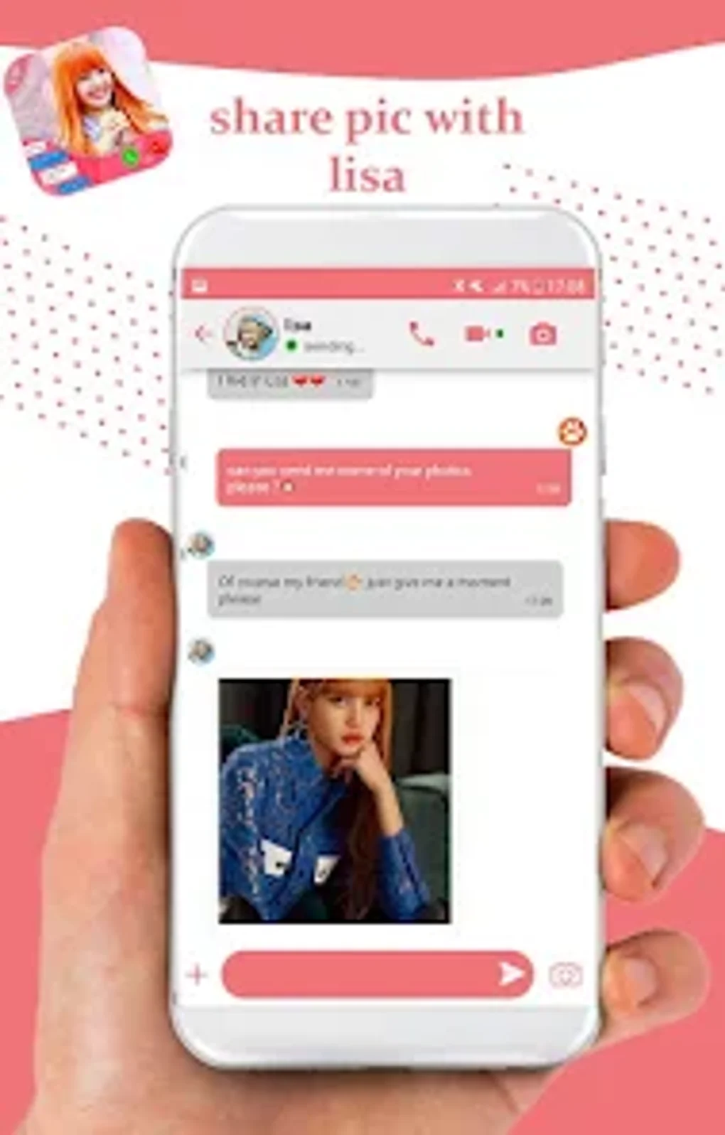 lisa Fake call - blackPink liv for Android - Download