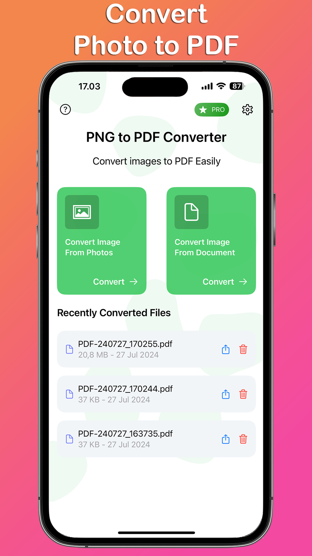 Photo to PDF Converter para iPhone - Descargar