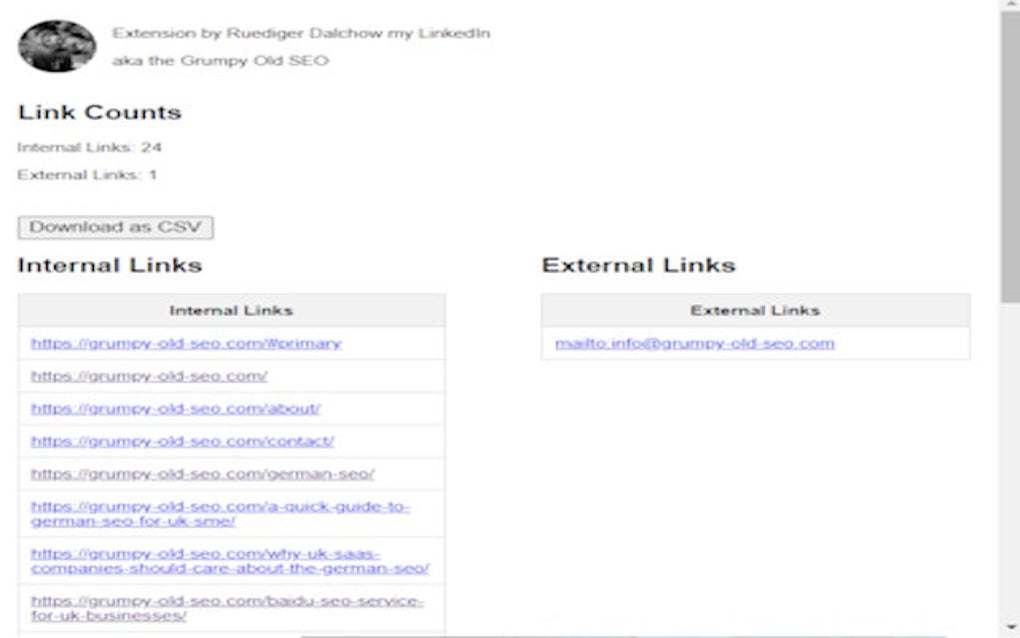 Link Scraper 2.0 para Google Chrome - Extensión Descargar