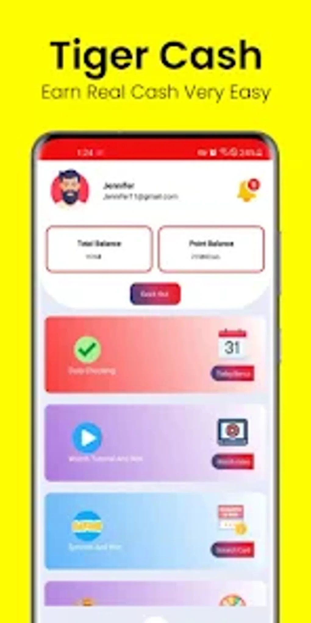 Tiger Cash - Make Real Money for Android - Download