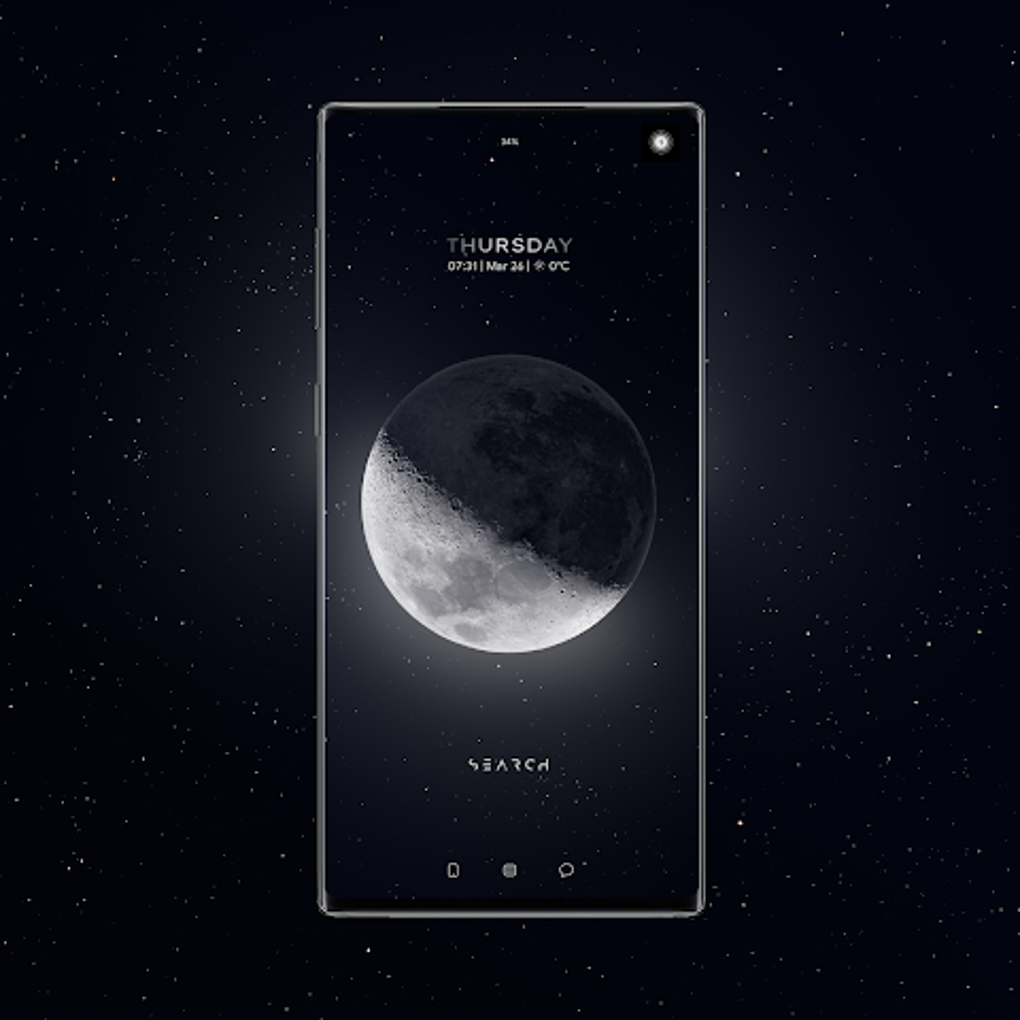 Android 용 SPINNING MOON theme for KLWP APK - 다운로드