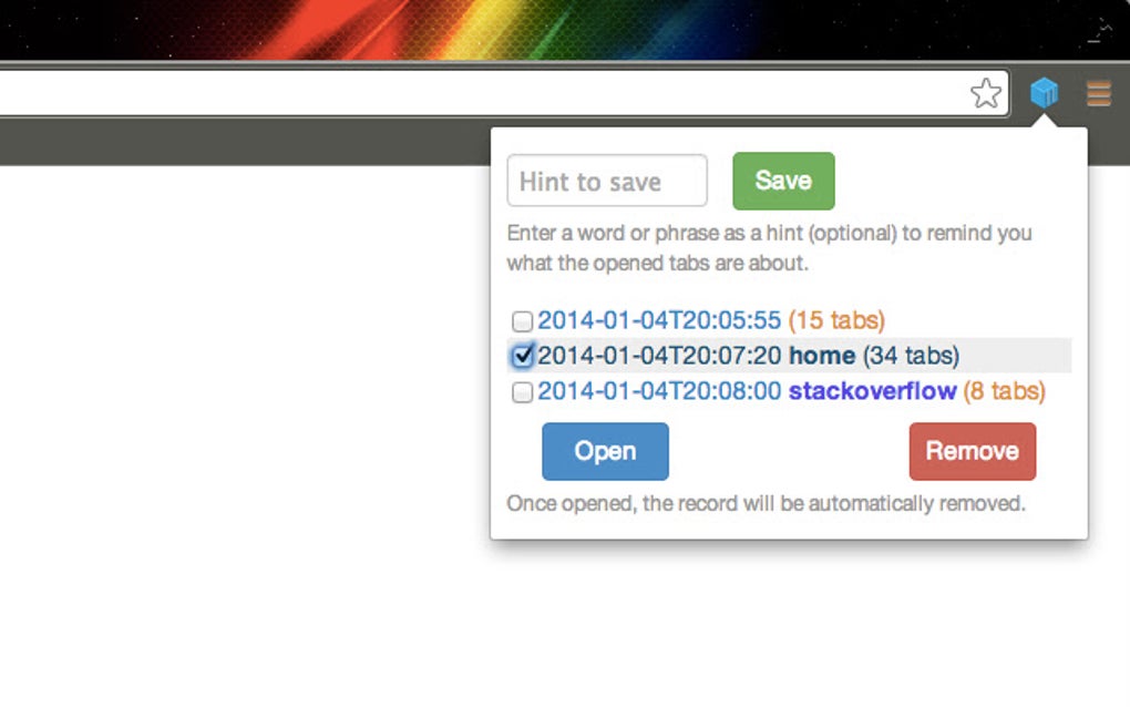 Cryonics Google Chrome için - Eklenti İndir