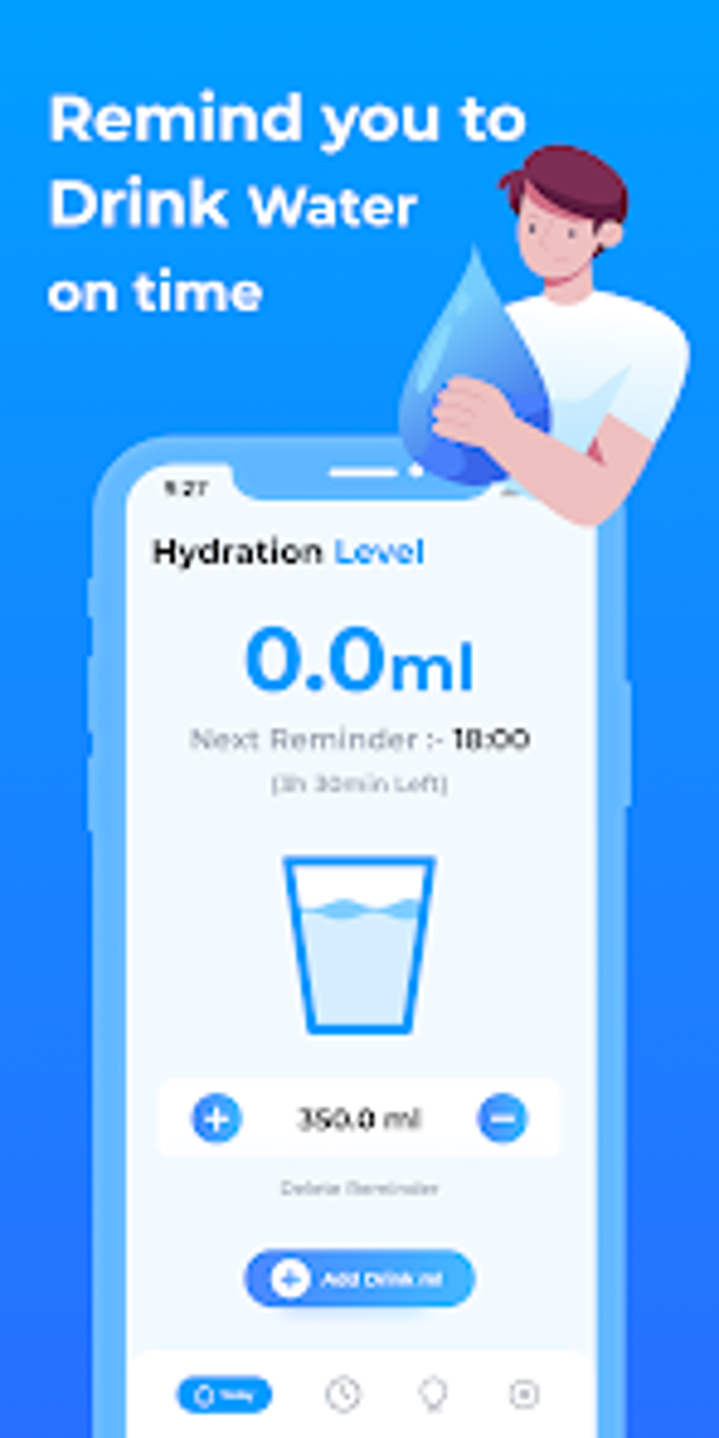 Drink Water Reminder Tracker para Android - Descargar