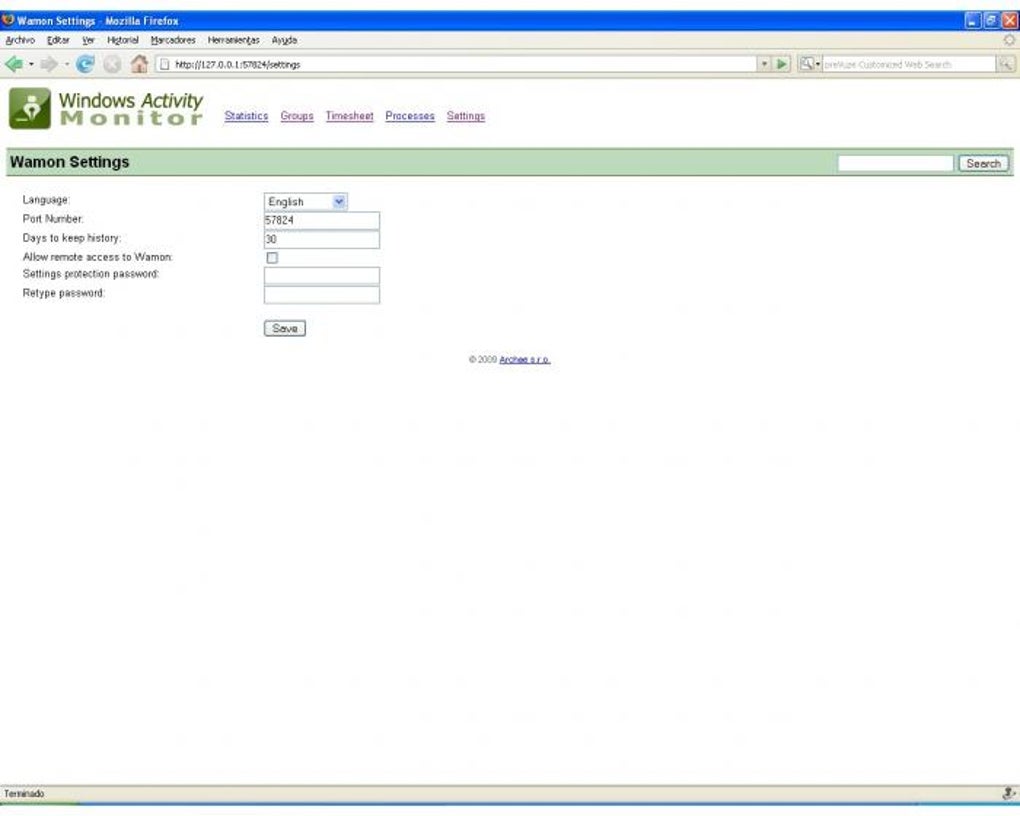 Windows Activity Monitor (Windows) - Descargar
