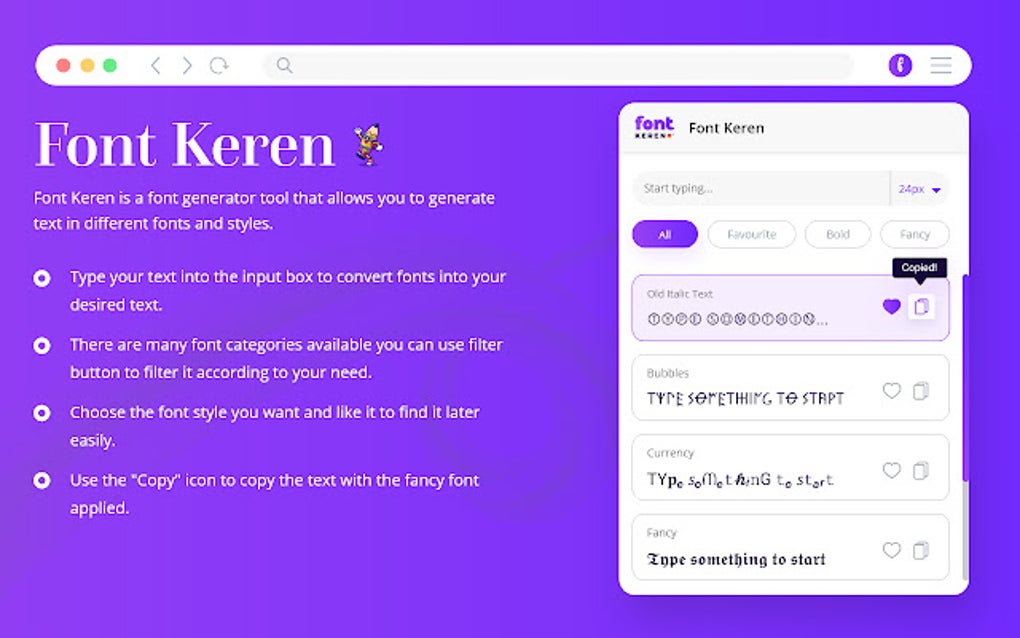 Font Keren for Google Chrome - Extension Download
