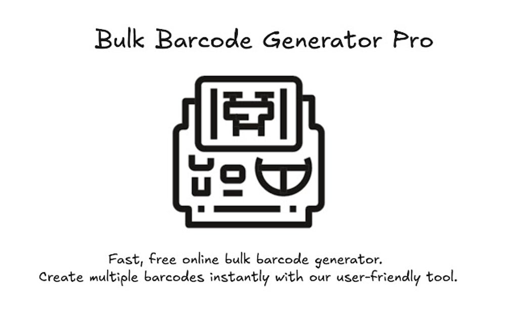 Bulk Barcode Generator Pro - Free Online Tool para Google Chrome ...
