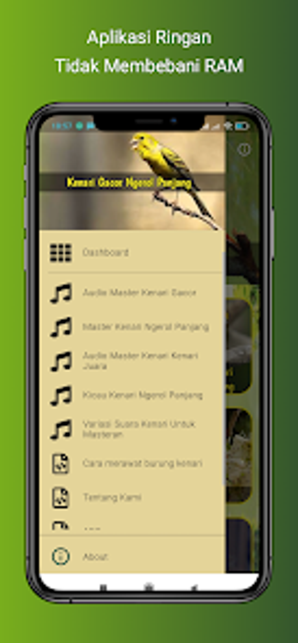 Kenari Gacor Ngerol Panjang para Android - Descargar