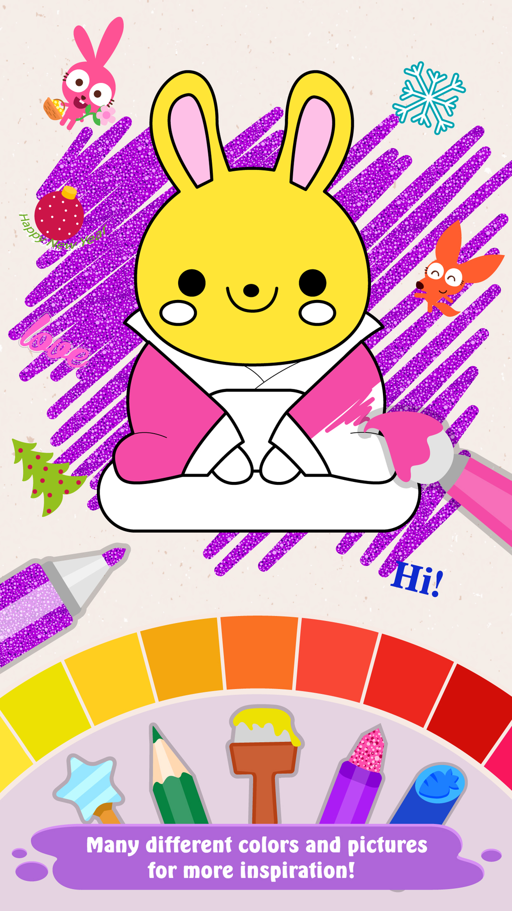 Purple Pink Coloring Fun for iPhone - Download