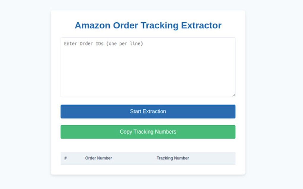 Amazon Tracking Extractor Google Chrome 용 - 확장 프로그램 다운로드