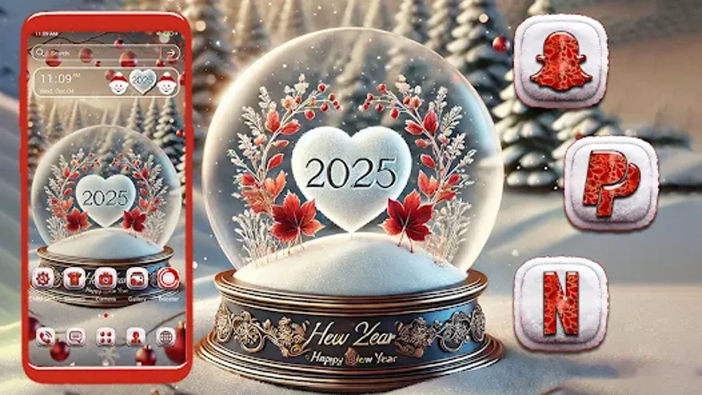 2025 Newyear Christmas Theme for Android - Download