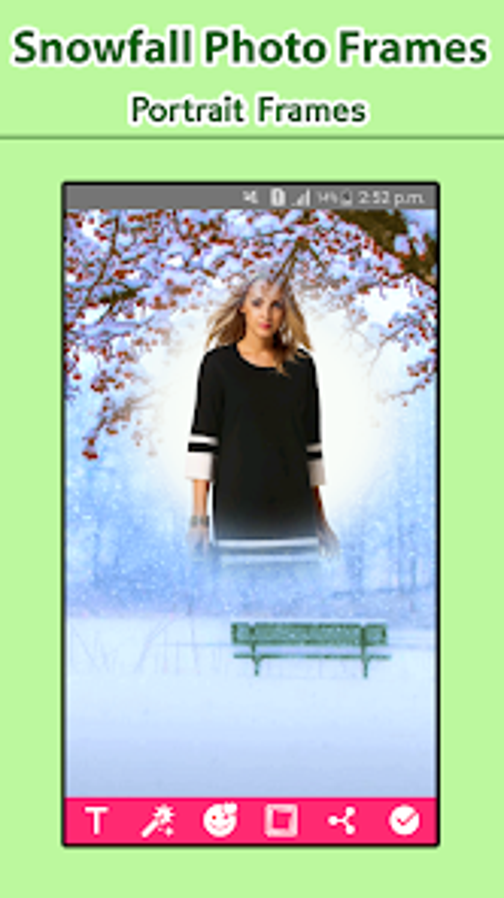 Android 용 Snowfall Photo Frames - 다운로드