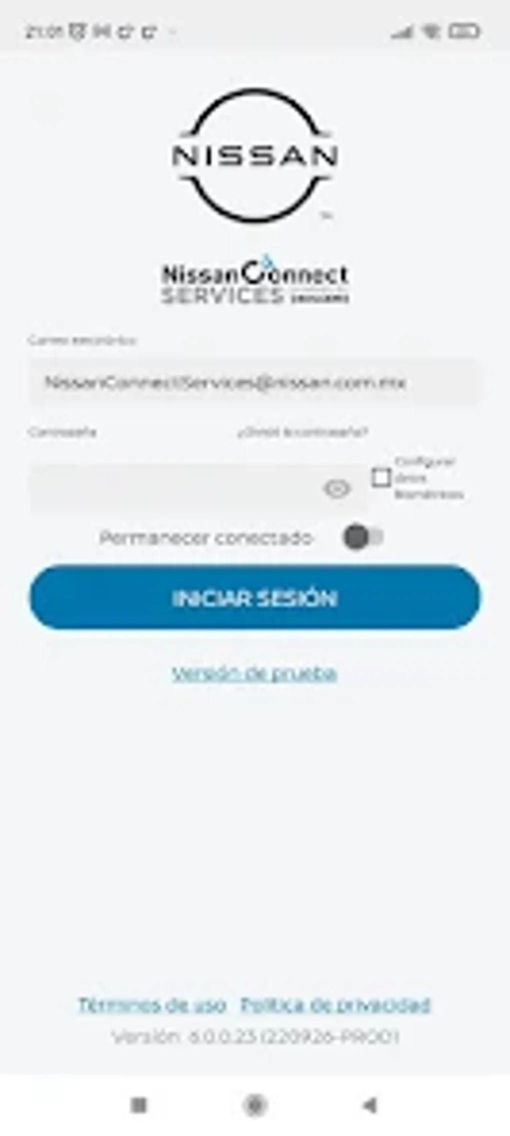 NissanConnect Services para Android - Descargar