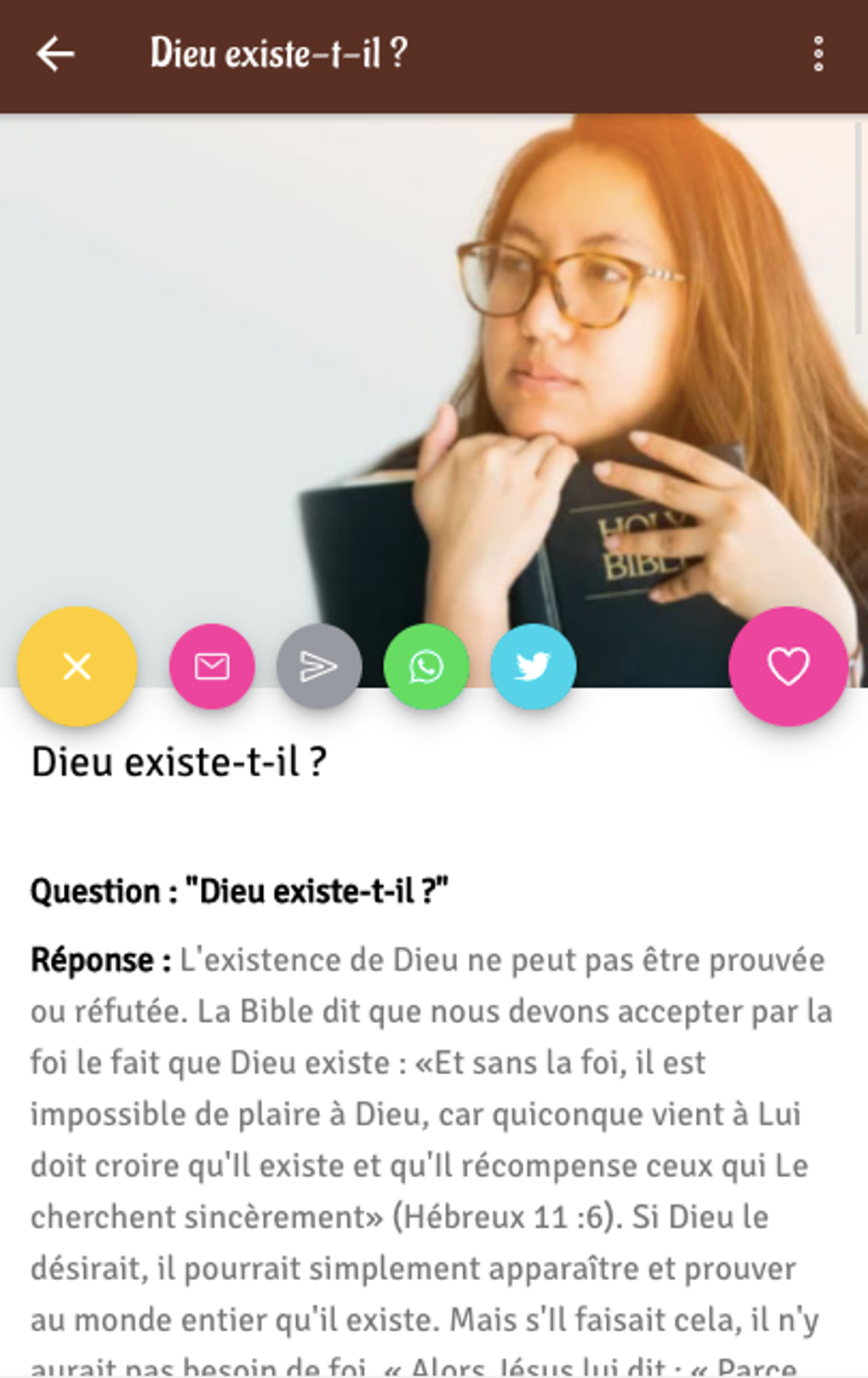 Questions et Réponses Biblique for Android - Download