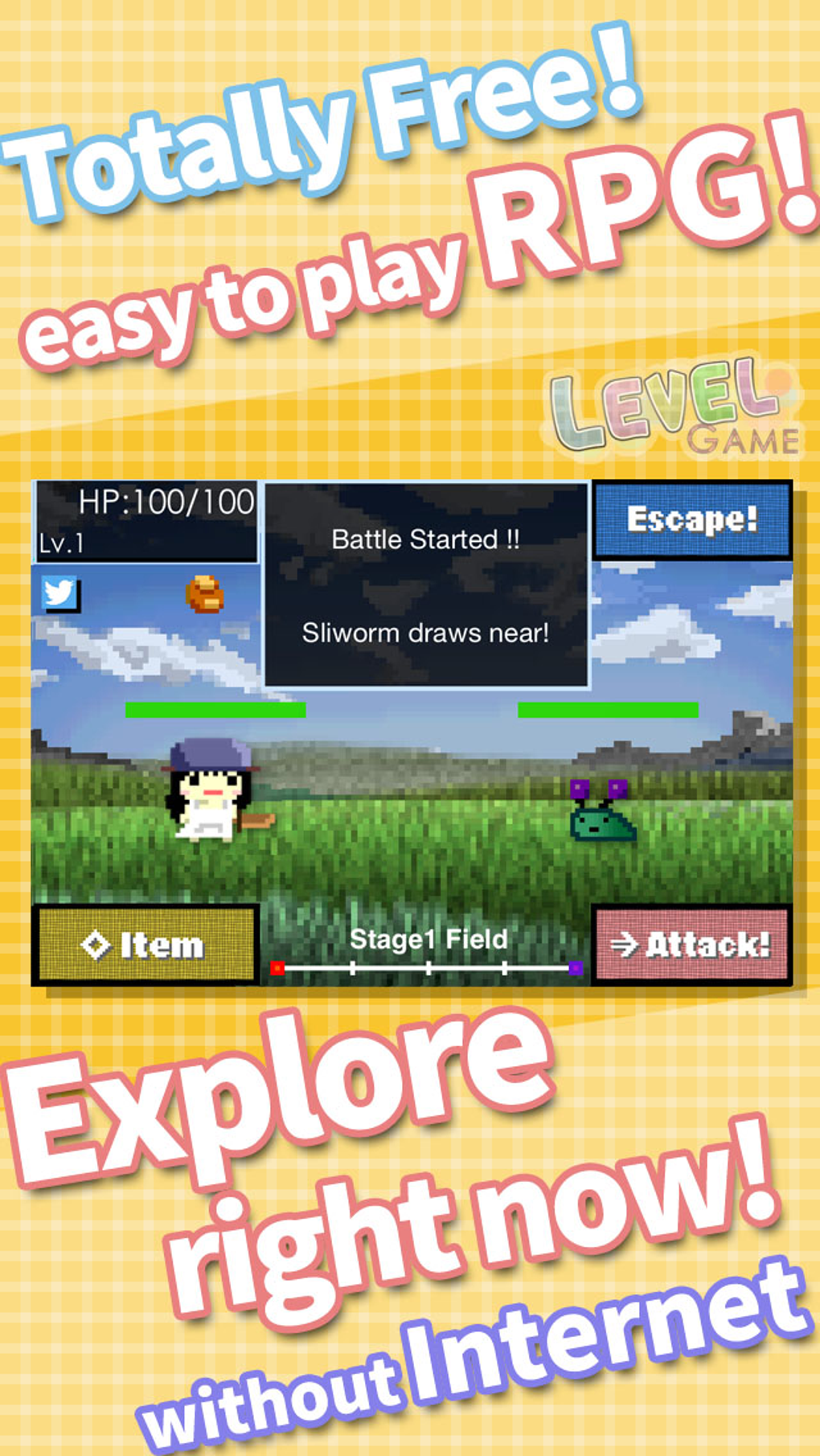 Totally Free Easy RPG - LevelGame for iPhone - Download