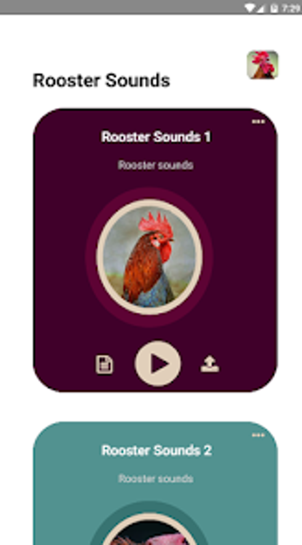 Rooster Sounds pour Android - Télécharger