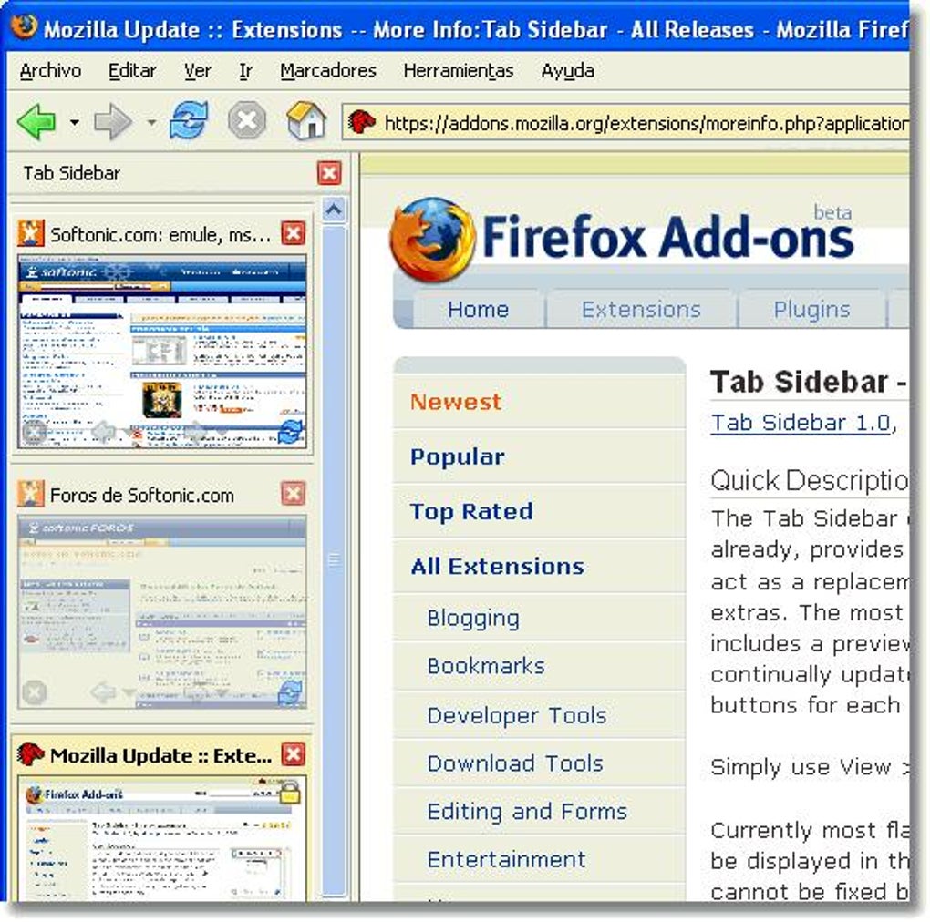Tab Sidebar - Descargar