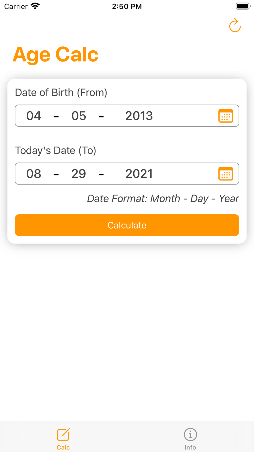 Chronological Age Calculator para iPhone - Descargar