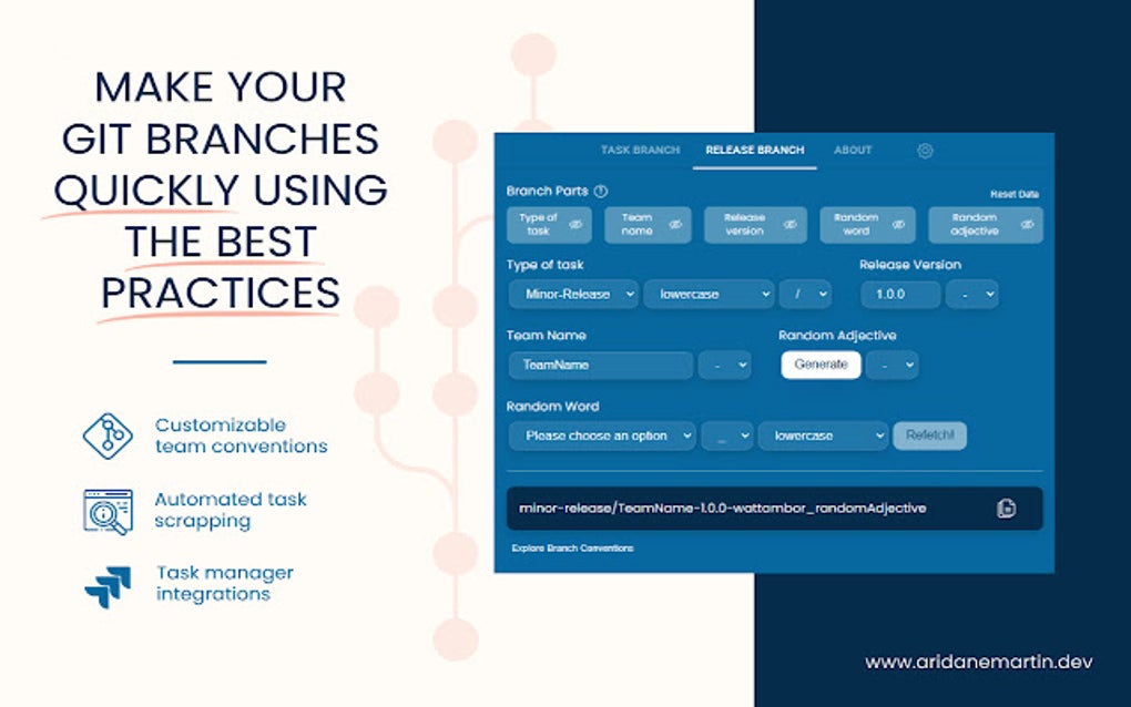 Git Branch Generator para Google Chrome - Extensión Descargar