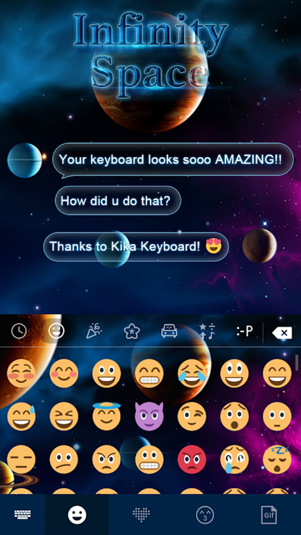 Infinity Space Keyboard Theme APK for Android - Download