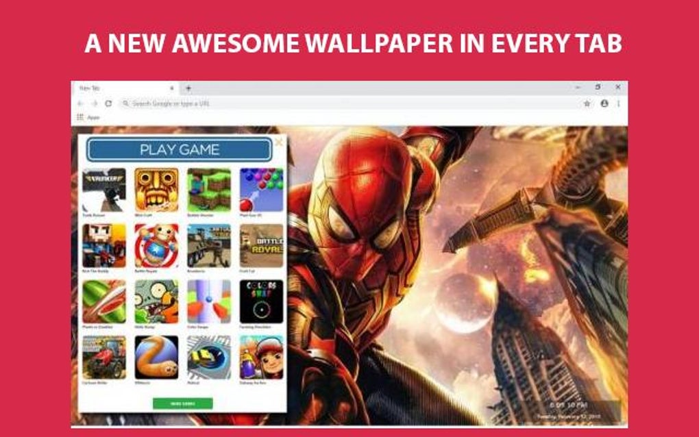 Spider Man - No Way Home HD Custom New Tab for Google Chrome ...