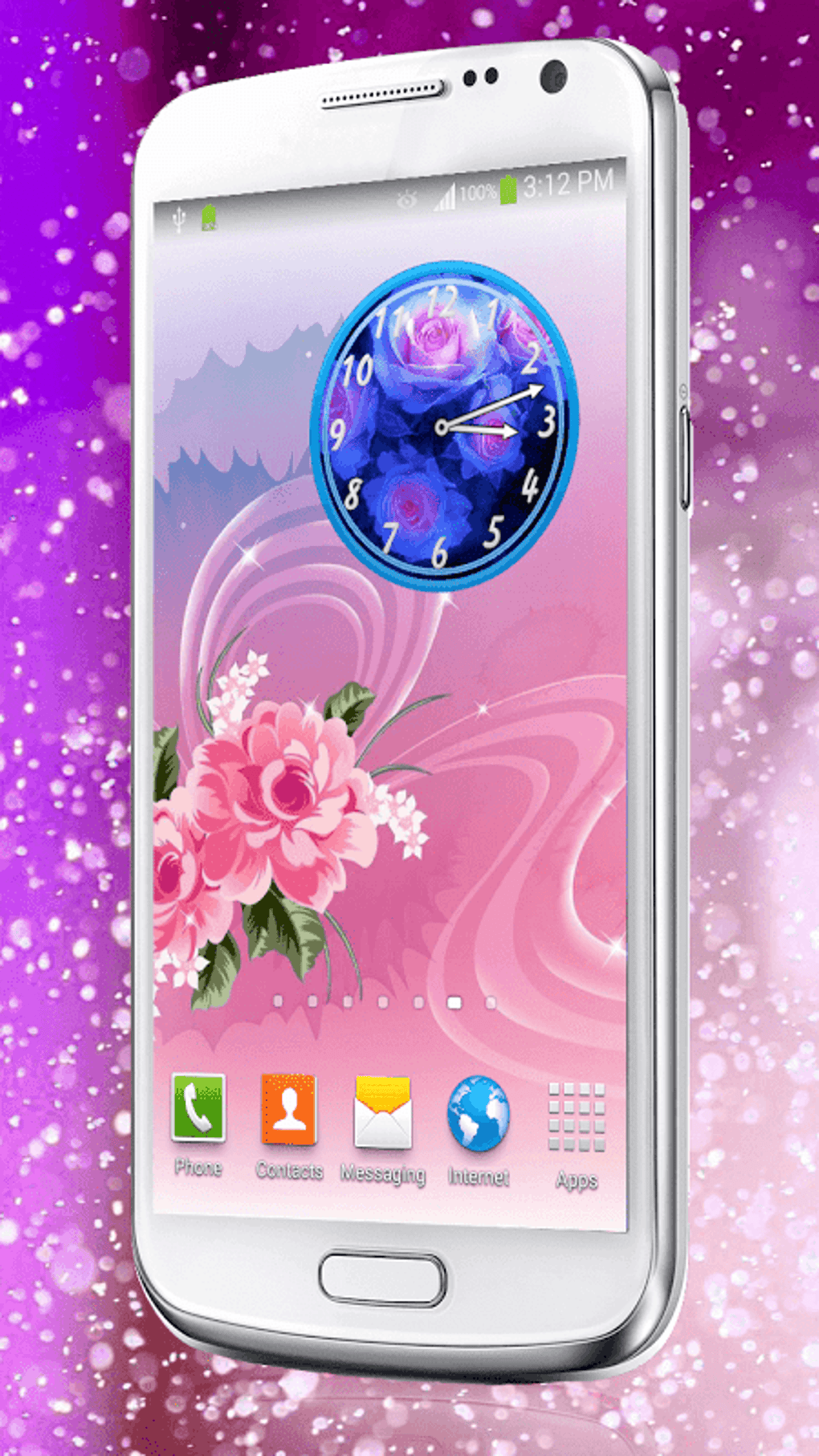 Roses Clock Widget APK for Android - Download