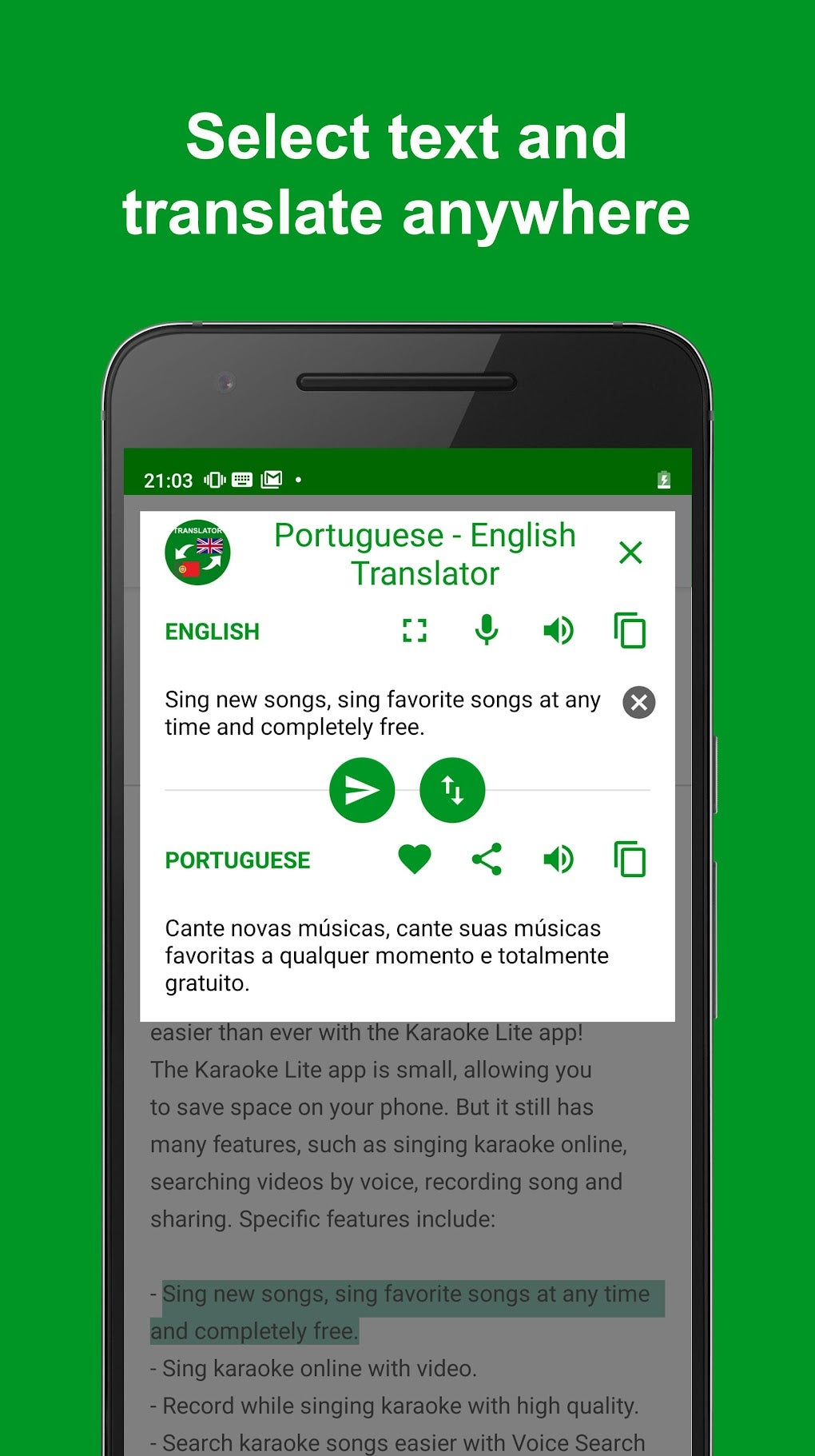 Portuguese English Translator for Android - Download