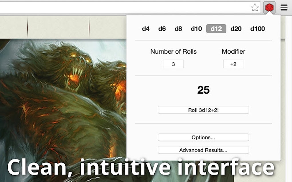 Tiny D20 pour Google Chrome - Extension Télécharger