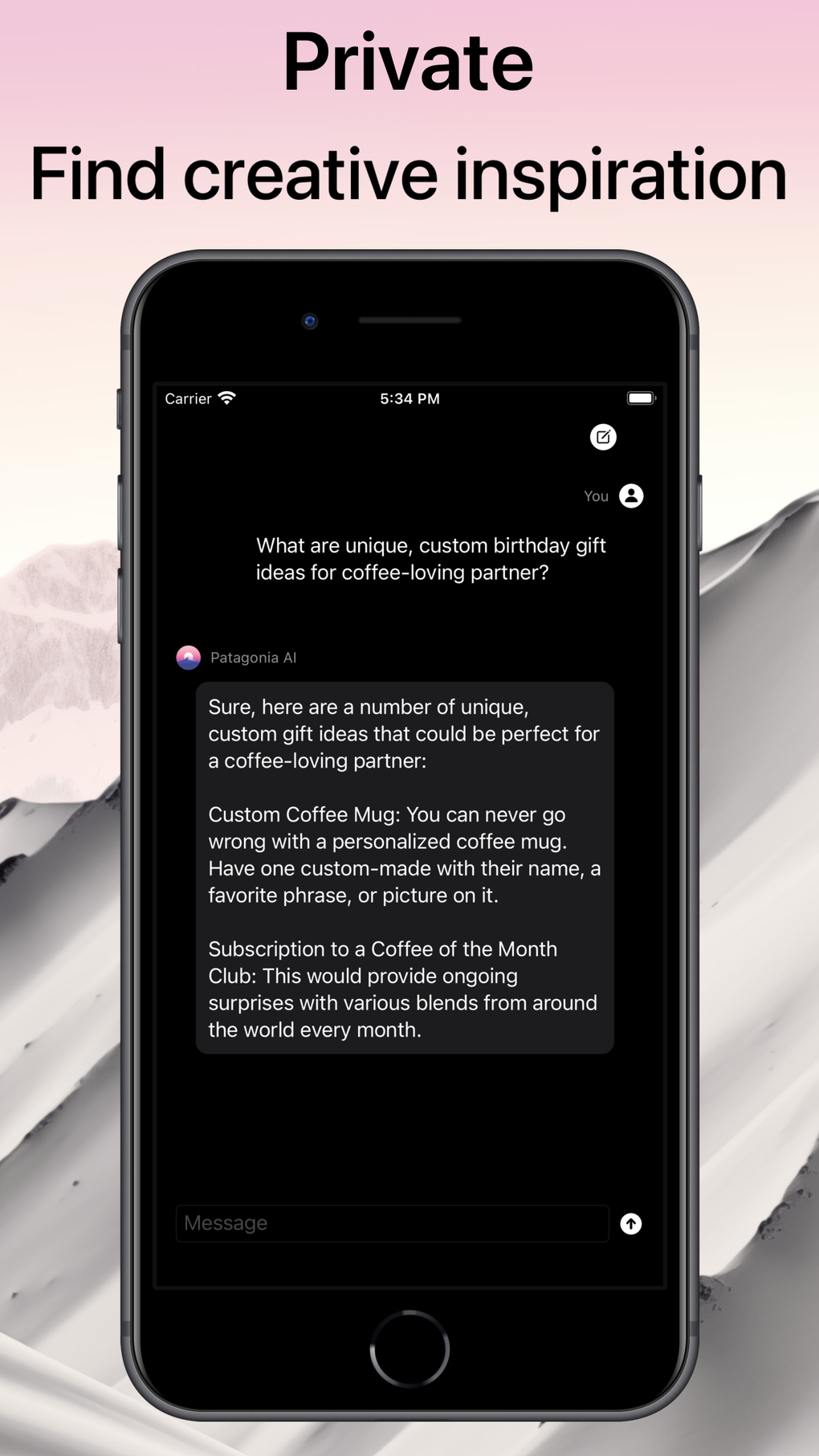 Patagonia AI - Private LLM for iPhone - Download