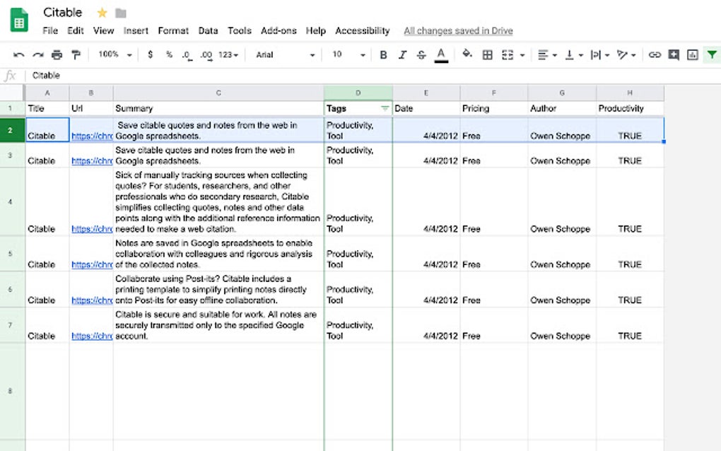Citable for Google Chrome - Extension Download