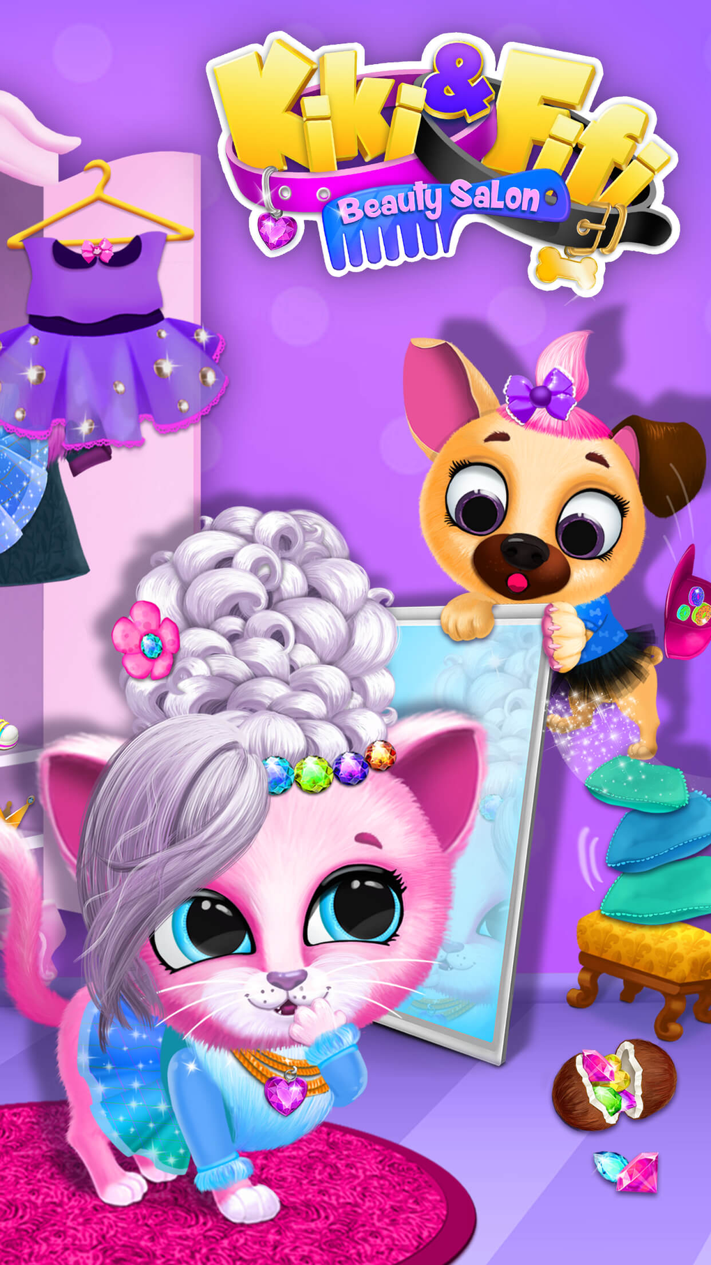 Kiki Fifi Pet Beauty Salon - Haircut Makeup for iPhone - Download