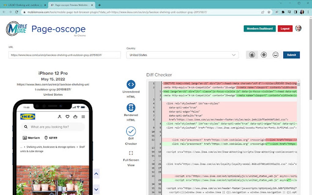 Page-oscope by MobileMoxie para Google Chrome - Extensión Descargar
