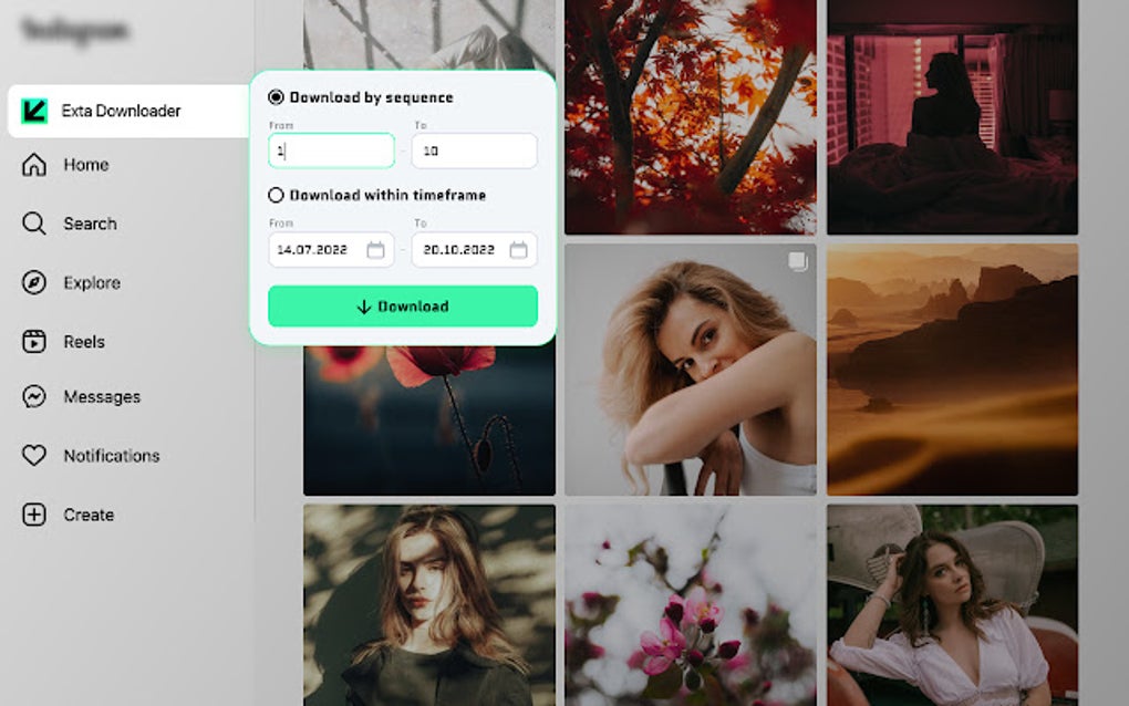 Exta: Pro downloader for Instagram para Google Chrome - Extensión Descargar
