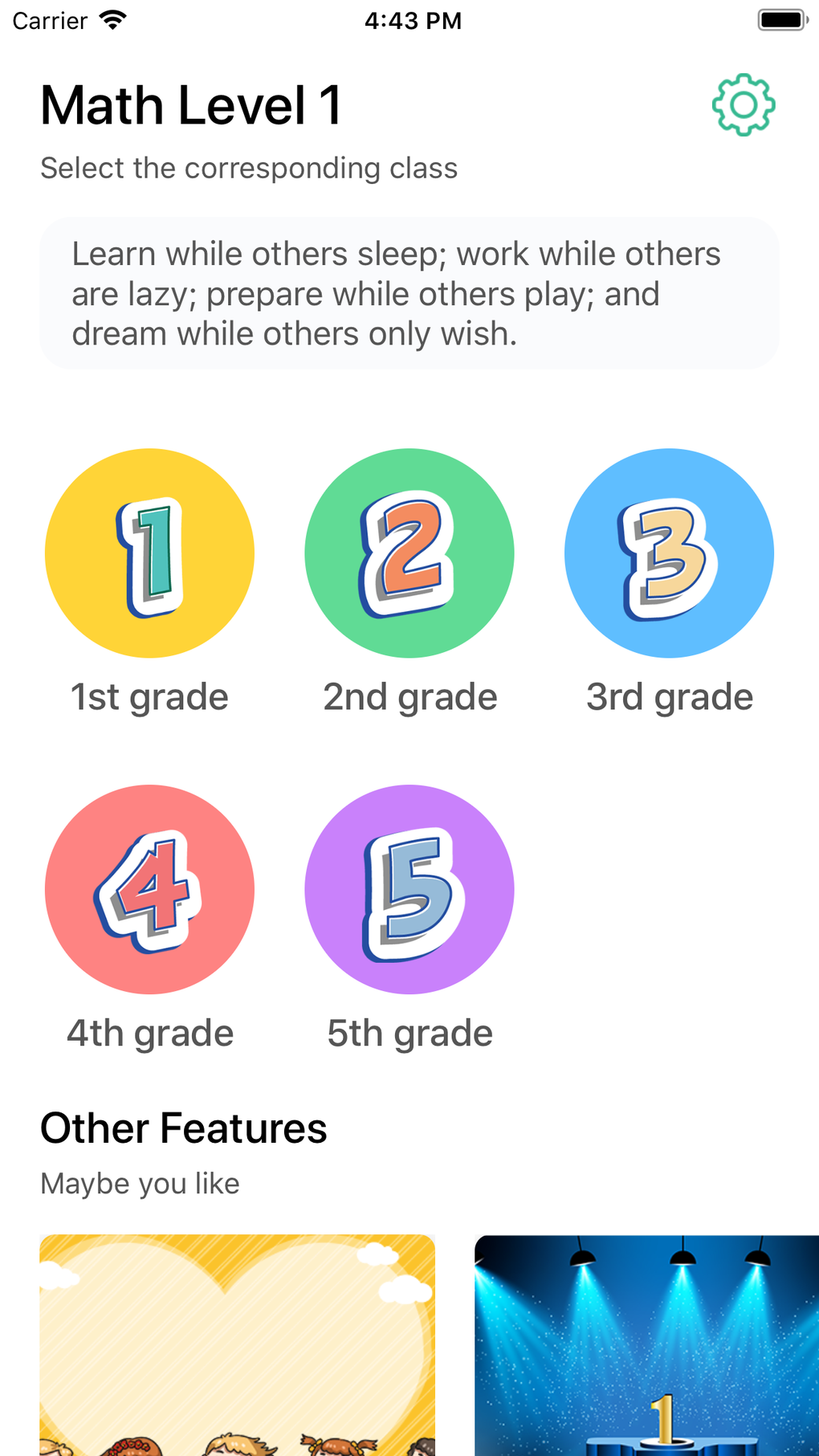 1st2nd3rd4th5th grade Math for iPhone - Download