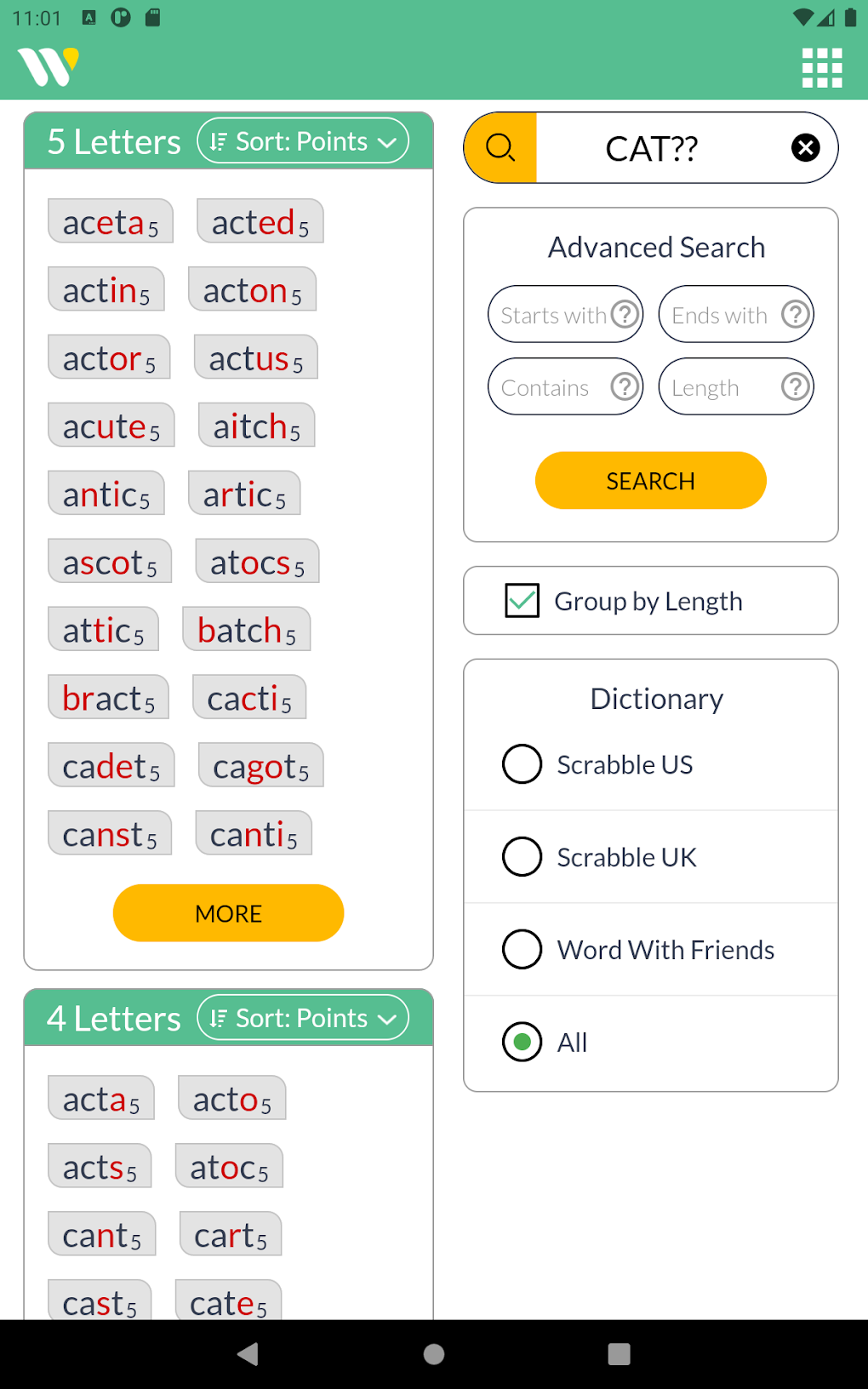 Wordfinder by WordTips for Android - Download