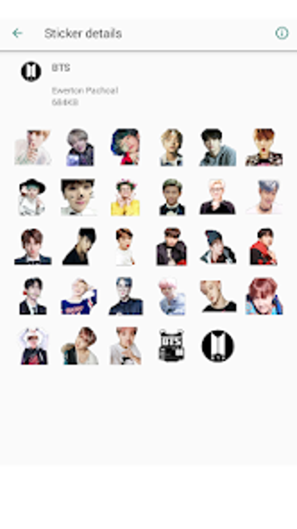 BTS Kpop Stickers WAStickerApp for Android - Download