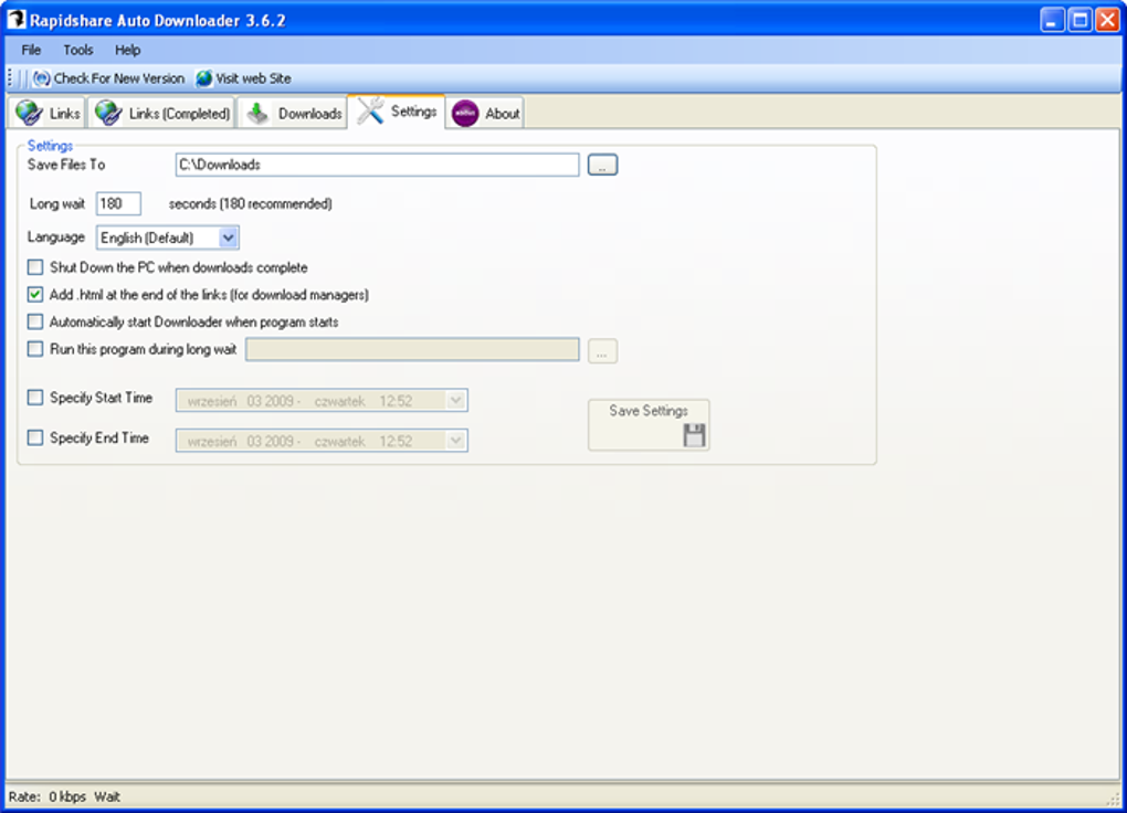Rapidshare Auto Downloader - Download