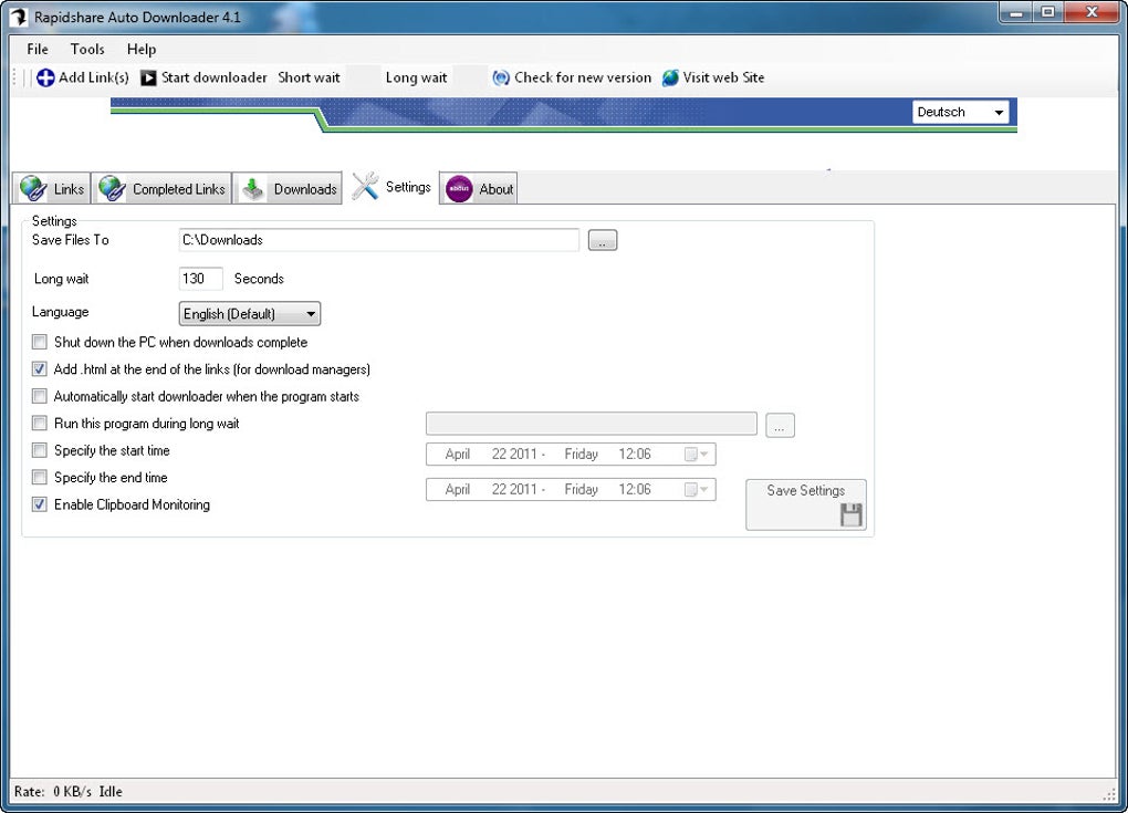 Rapidshare Auto Downloader - Download