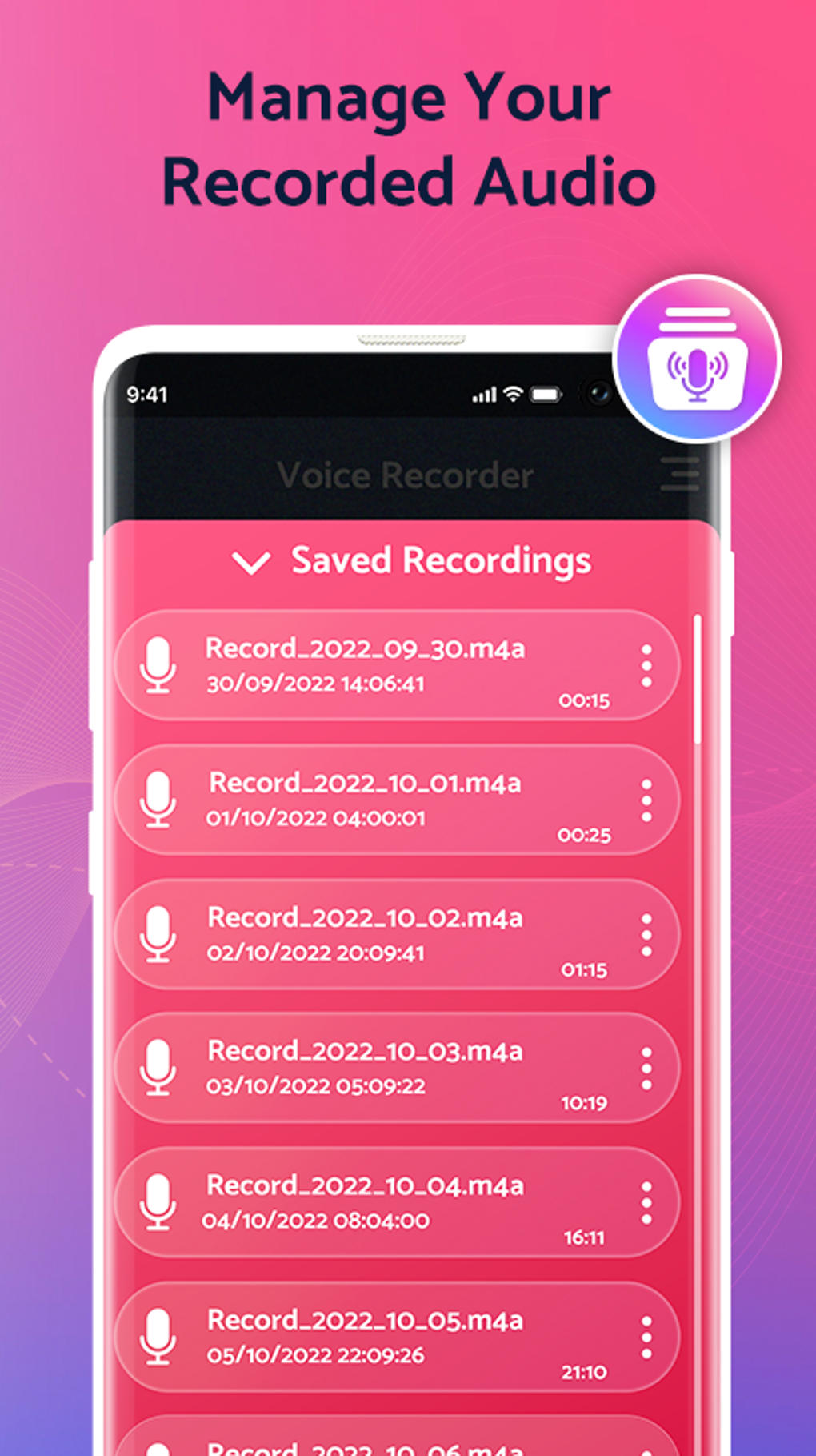 Simple Voice Recorder para Android - Descargar