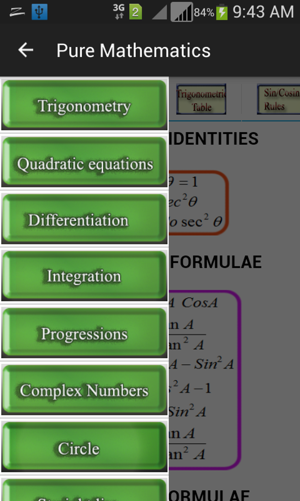 Mathematics para Android - Descargar