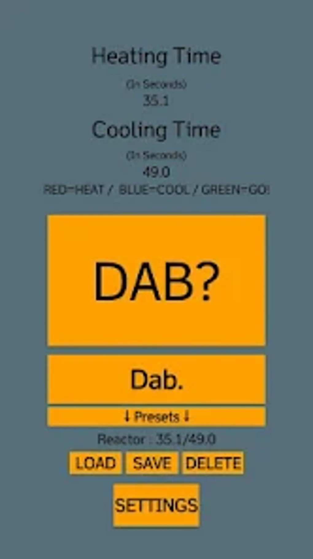 Dab Timer - Free Custom Heatup for Android - Download
