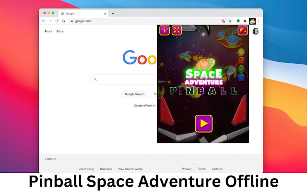 Pinball Space Adventure สำหรับ Google Chrome - ส่วนขยาย ดาวน์โหลด
