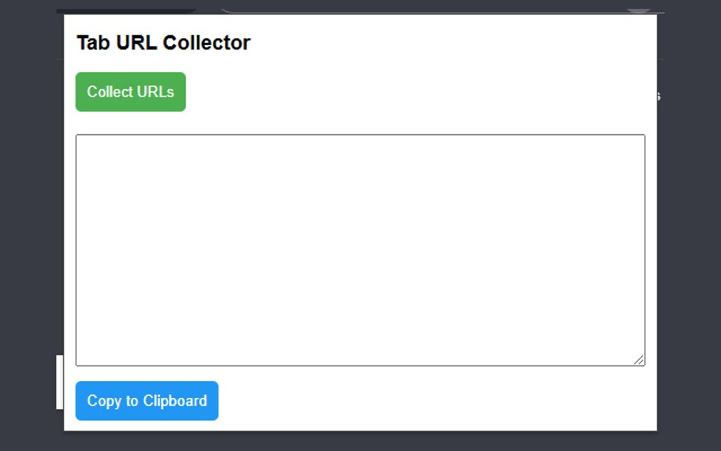Tab URL Collector Google Chrome 용 - 확장 프로그램 다운로드