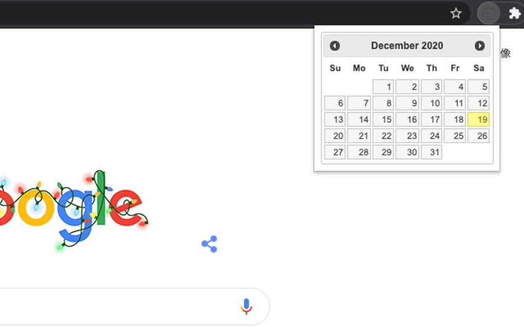 Simple Calendar für Google Chrome - Erweiterung Download